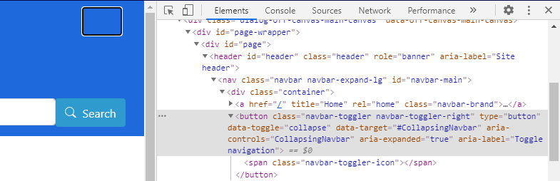 navbar-toggler-icon not appearing [#3155464] | Drupal.org
